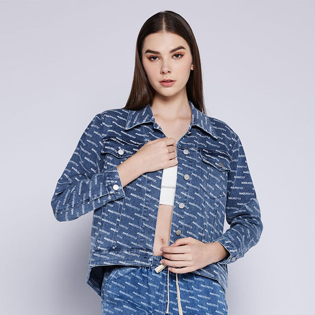 Monogram Denim Jacket – Maglifestyle