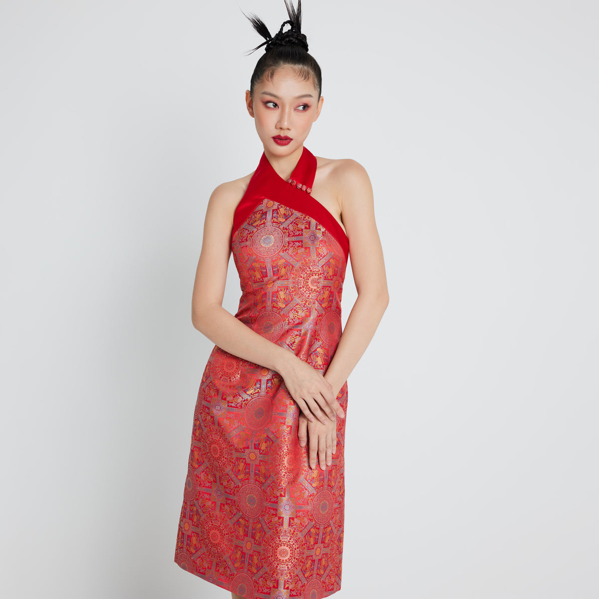 Jin Ming Songket Halter Dress – Maglifestyle
