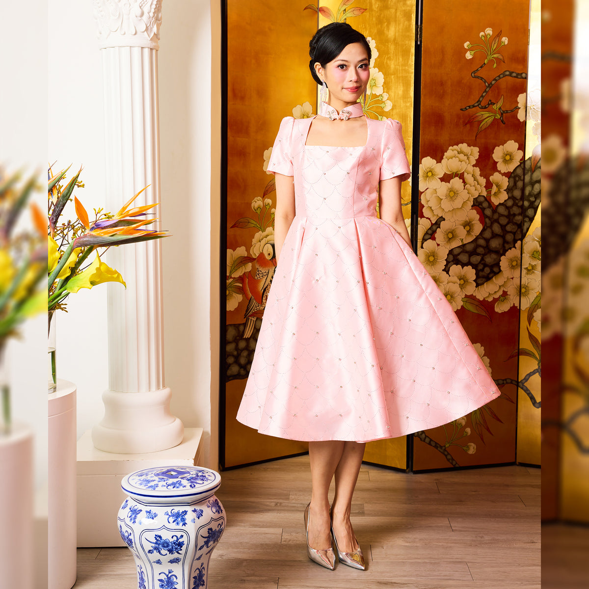 Li Yan Diamante Flare Qipao – Maglifestyle