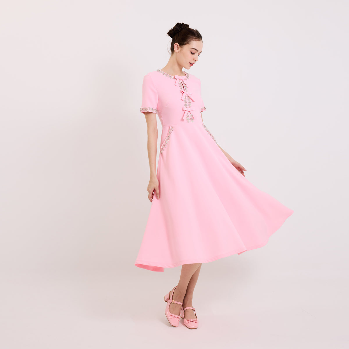 Karie Diamonte Midi Dress – Maglifestyle