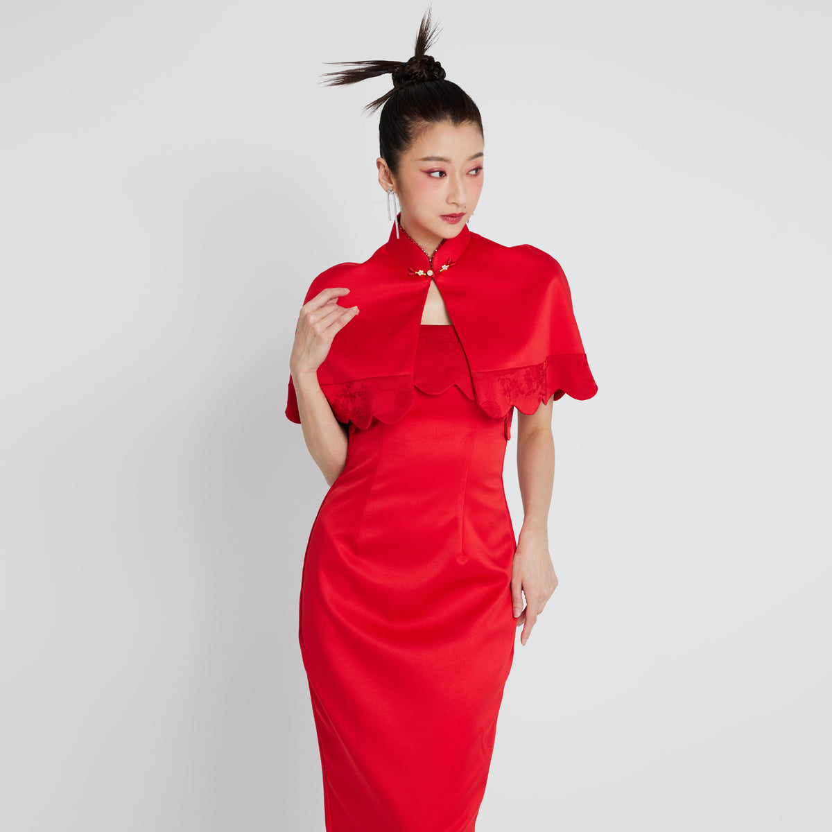 Ke Rou Scallop Tube Dress – Maglifestyle